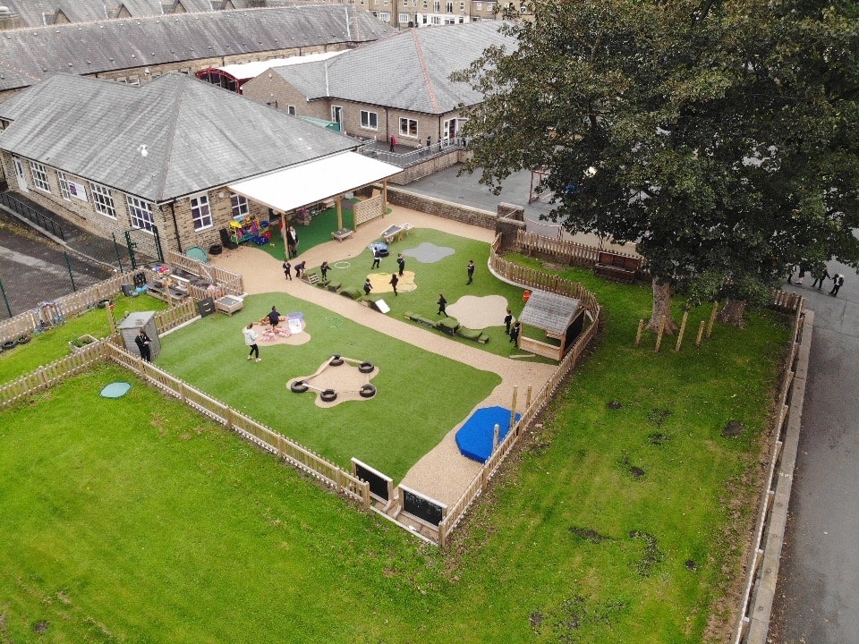 An Early Years Play Area for Mount Pellon in Yorkshire | Pentagon Play